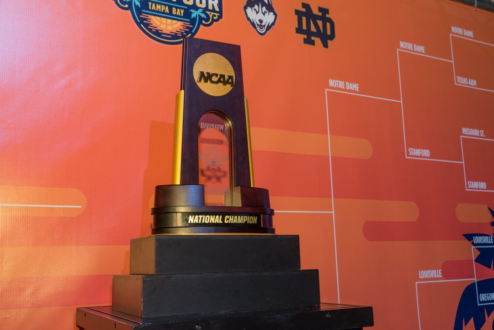 NCAA Women's Basketball trophy - PRNEWS