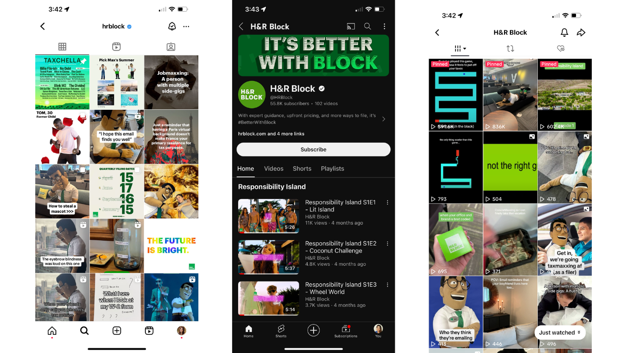 How H&R Block Creatively Utilizes Trending Social Platforms